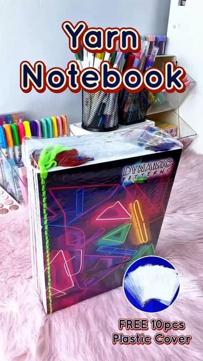 FCI Yarn Notebook + cover Assorted Dynamic Patterns Design Sold (10 pcs ...