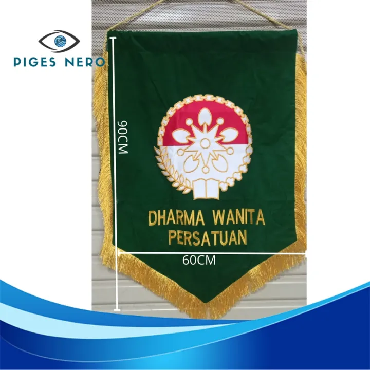 Bendera Pennant / Vandel Dharma Wanita Persatuan 60 x 90cm Bordir ...