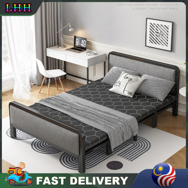 Luxe Home Haven Katil Lipat Foldable Bed Frame Single/Queen Folding Bed ...