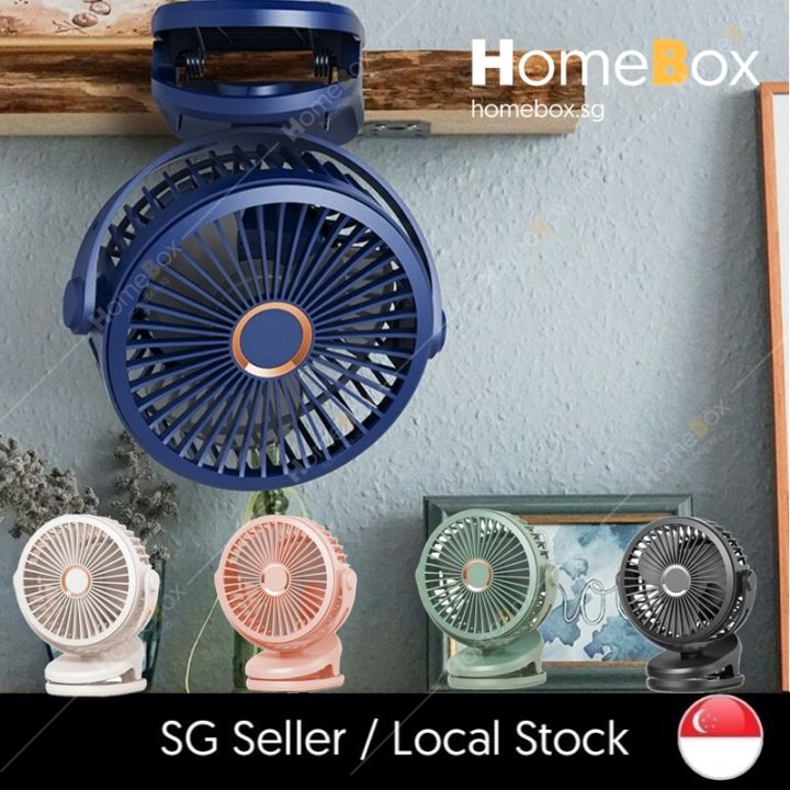 Homebox 🇸🇬 Portable Fan Strong Wind USB Fan, Can Use As Desktop Fan ...