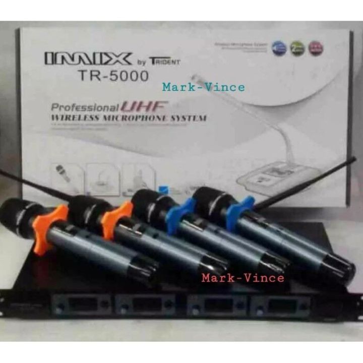 IMIX By Trident TR-5000 4pcs. Professional UHF Wireless Microphone ...