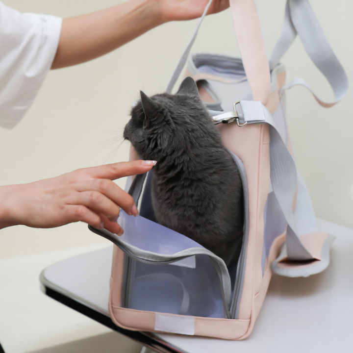 Boqi Factory กระเป๋าใส่สัตว์เลี้ยงแบบใส สำหรับออกไปเที่ยว เดินทาง สี ...