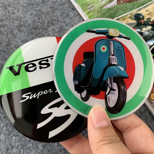 Magnetic Reflective Stickers Motorcycle Decals for Vespa Logo [On Stock ...