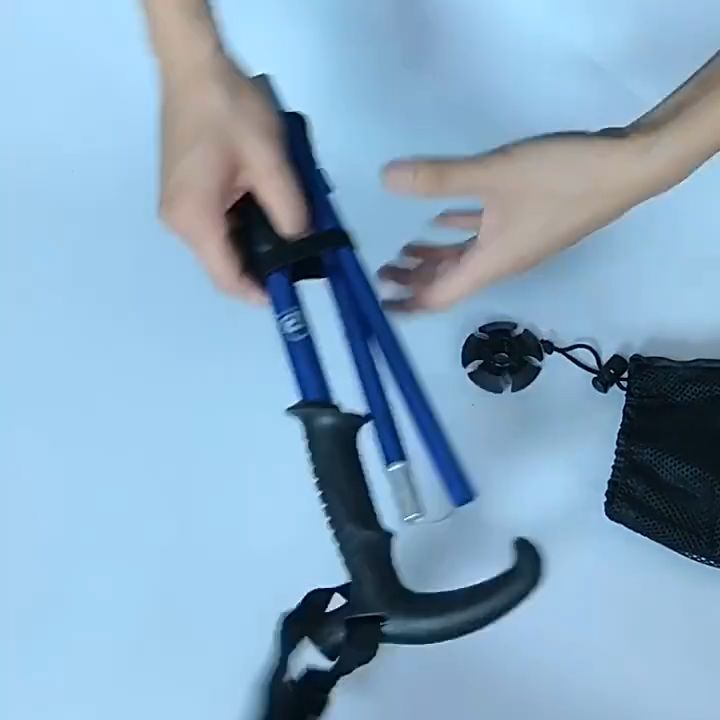 Hiking Stick Light Weight Trekking Pole Anti-Shock Adjustable Aluminium ...