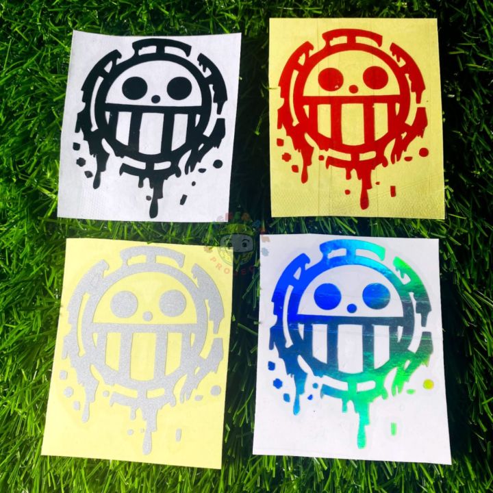 Sticker logo onepiece bercak Cuting stiker bercak bahan reflektive ...