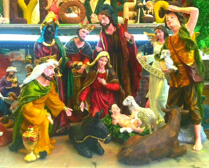 CLASSIC CHRISTMAS NATIVITY / BELEN DISPLAY (11 PCS.,12.5" INCHES ...