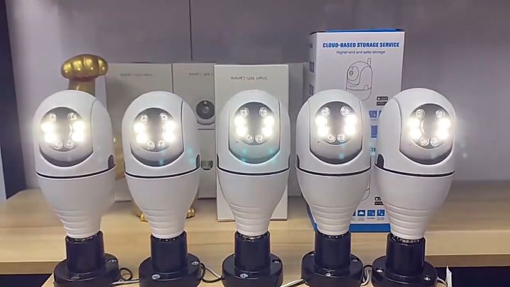 V380 E27 CCTV Camera 1080p 360 Degree HD IP Camera 3D Panorama Wi-Fi ...