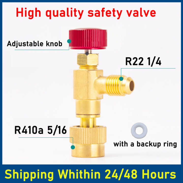 R410A R22 Air Conditioning Refrigerant Charging Valve Adapter Liquid ...