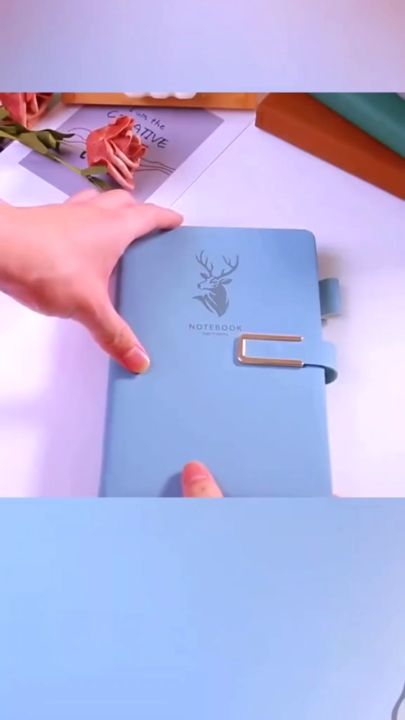 Onhand 416 Pages paper A5 Faux Leather Thick Business Notebook Magnetic ...