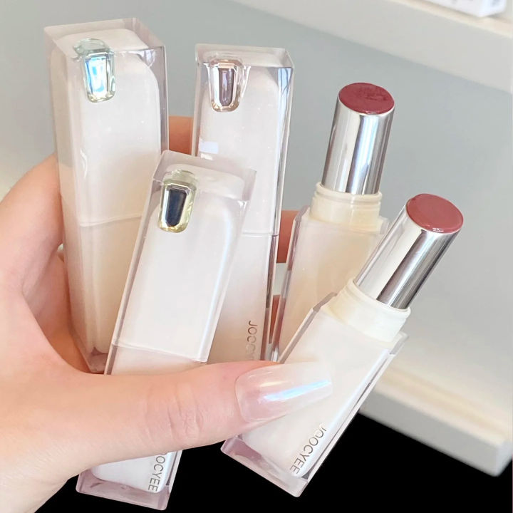 Joocyee Ferment Crystal Frozen Lipstick Mirror Surface Water Light Nude ...