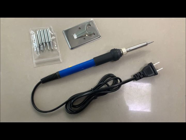 60W Adjustable Temperature Electric Soldering Iron 220V Welding Solder ...