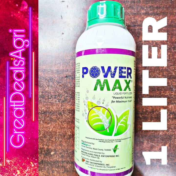 POWERMAX LIQUID FOLIAR FERTILIZER (1 LITER) S&P | Lazada PH