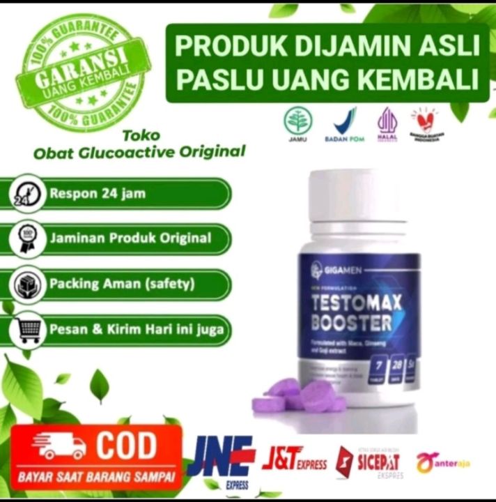 Testomax Booster asli Suplemen multivitamin herbal pria resmi BPOM isi ...