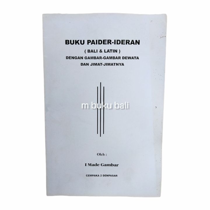 Paider-Ideran Bali Dan Latin Dengan Gambar-Gambar Dewata Dan Jimat ...