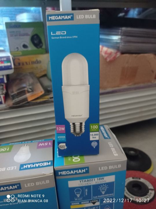 Lampu LED stik MEGAMAN 12 watt. Garansi 2 tahun | Lazada Indonesia