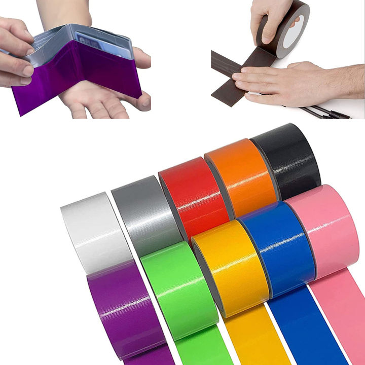 4.8cm*10m Colored Super Self-adhesive Fabric Tape Waterproof Heavy Duty ...