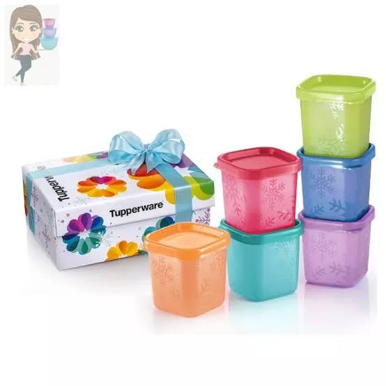 กระปุกจิ๋ว Tupperware mini rainbow cube 80ml | Lazada.co.th