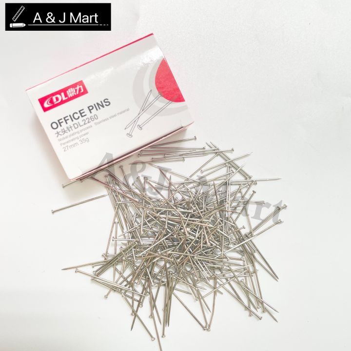 Office Pins DL2260/ 大头针 (1 small box) | Lazada