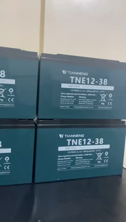 Tianneng Ebike battery 12v 38ah Gel type solar Compatible with 12v 32ah ...