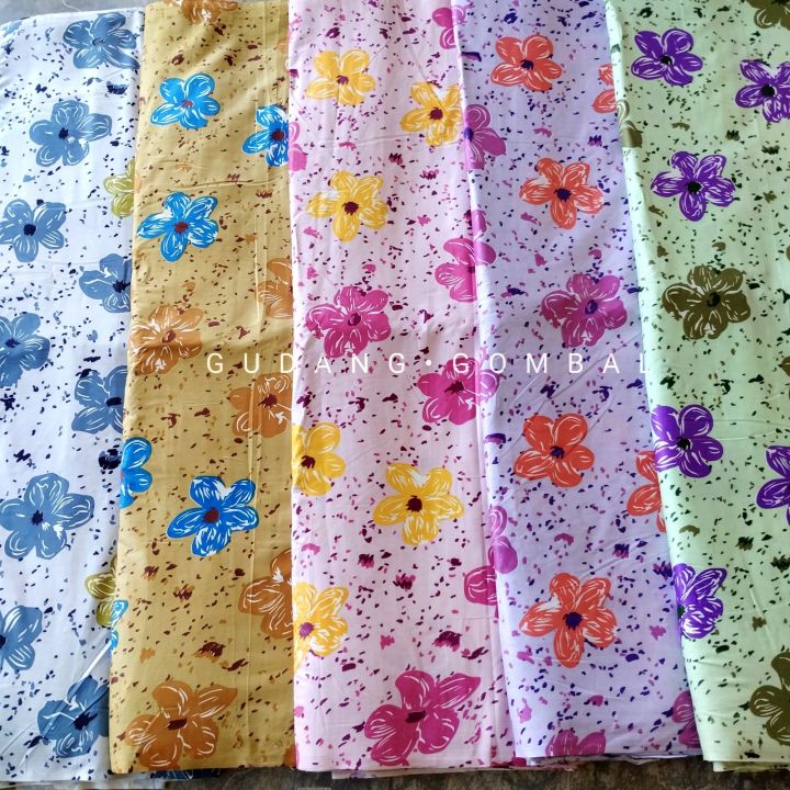 Kain Rayon Bunga Bahan Daster/Mukena (harga per 0,5) | Lazada Indonesia