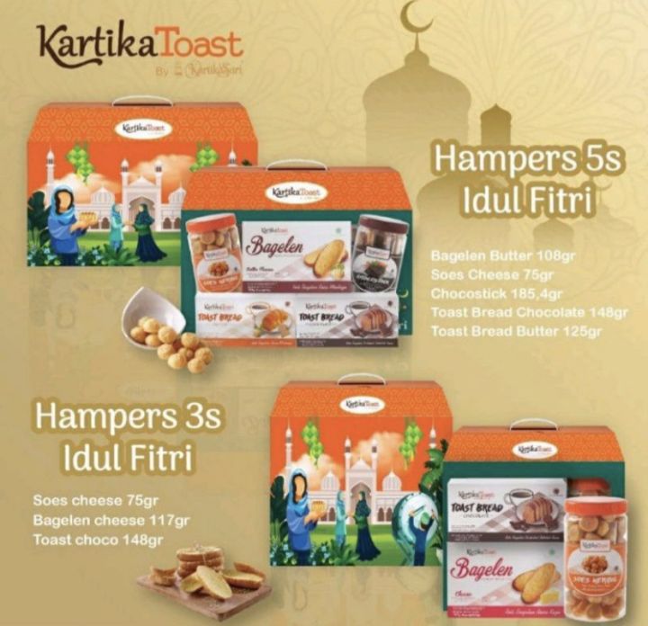KARTIKA SARI HAMPERS (KARTIKA TOAST) HAMPERS LEBARAN ISI 5 KEMASAN ...