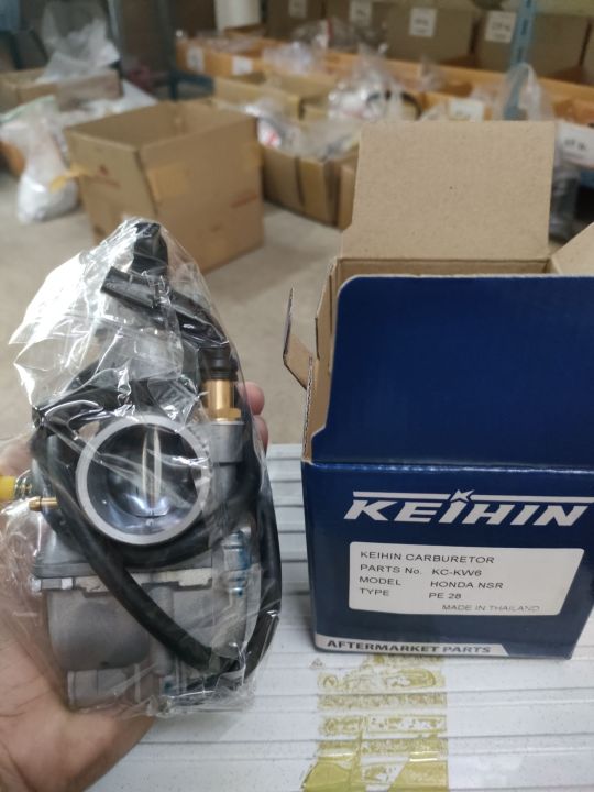 คาร์บู Keihin แท้ คาร์บูเรเตอร์ กล่องฟ้า NSR (040824) HONDA NSR PROARM PE 28 | Lazada.co.th