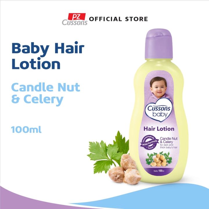Cussons Baby Hair Lotion Minyak Rambut Vitamin Bayi 100ml+100ml ...