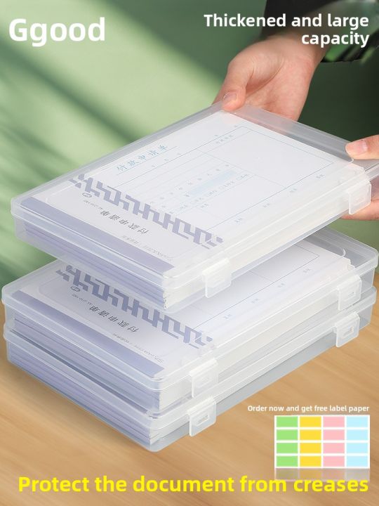 Good | Transparent Plastic File Folder A4 Archive Box | Lazada PH