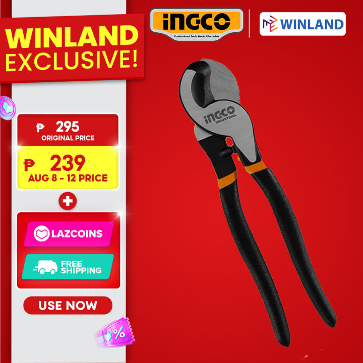 Ingco by Winland Heavy Duty Cable Cutter 10" (250mm) HHCCB0210 ING-HT ...