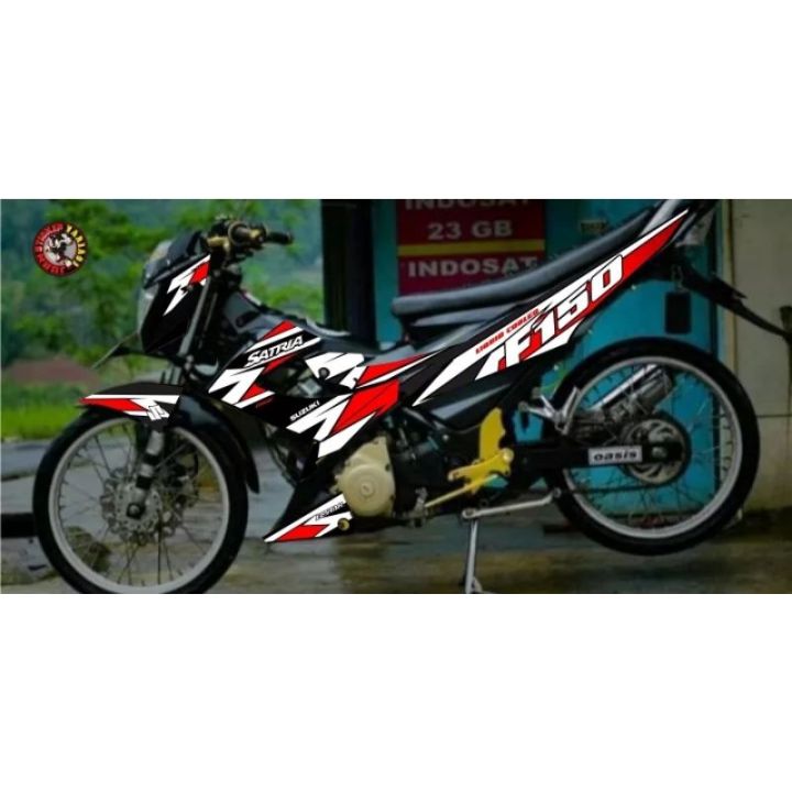 Striping Suzuki Satria Fu facelift sticker variasi satria f sticker ...