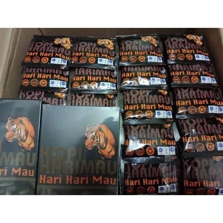 Harimau Coffee Miracle Energy Coffee for Men 10 Sachet Per Box Original ...