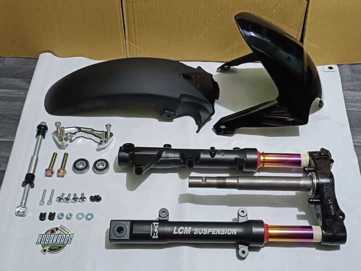 LCM FRONT SHOCK ASSEMBLY WITH FENDER SNIPER 150 V1 V2/SNIPER 155 ...