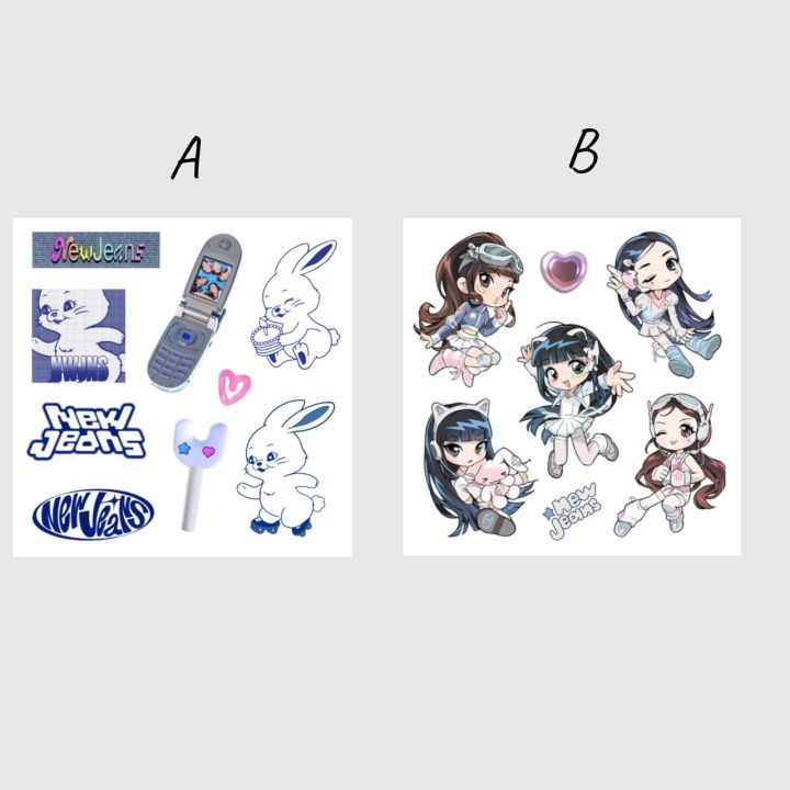 sticker new jeans / sticker kpop / sticker deco / sticker decoration ...