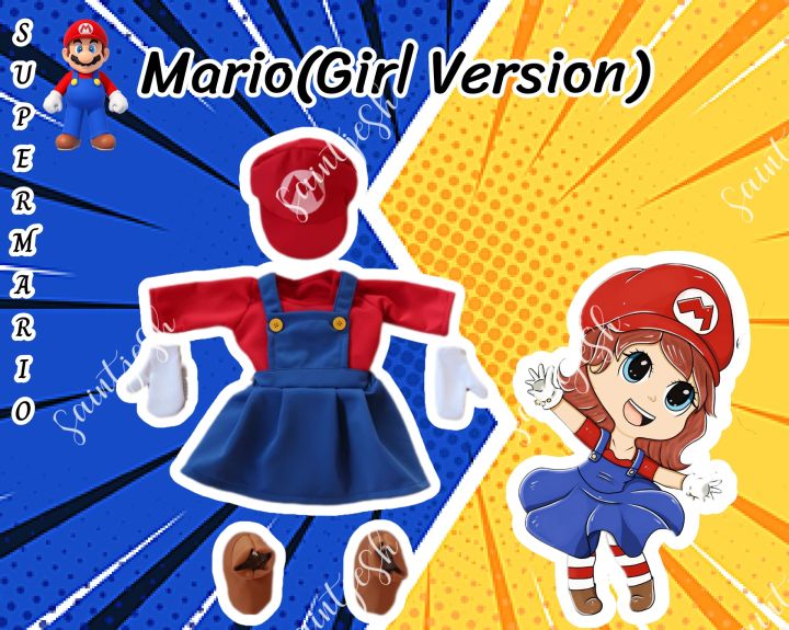 Mario(Girl Version) From SuperMario Inspired For Baby Girl/Kids ...