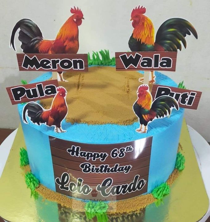 HARI MANOK cake topper set | Lazada PH