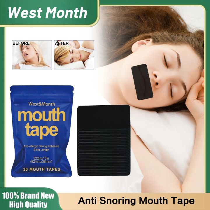 30pcs Anti Snoring Mouth Tape Nighttime Sleeping Mouth Breathing ...