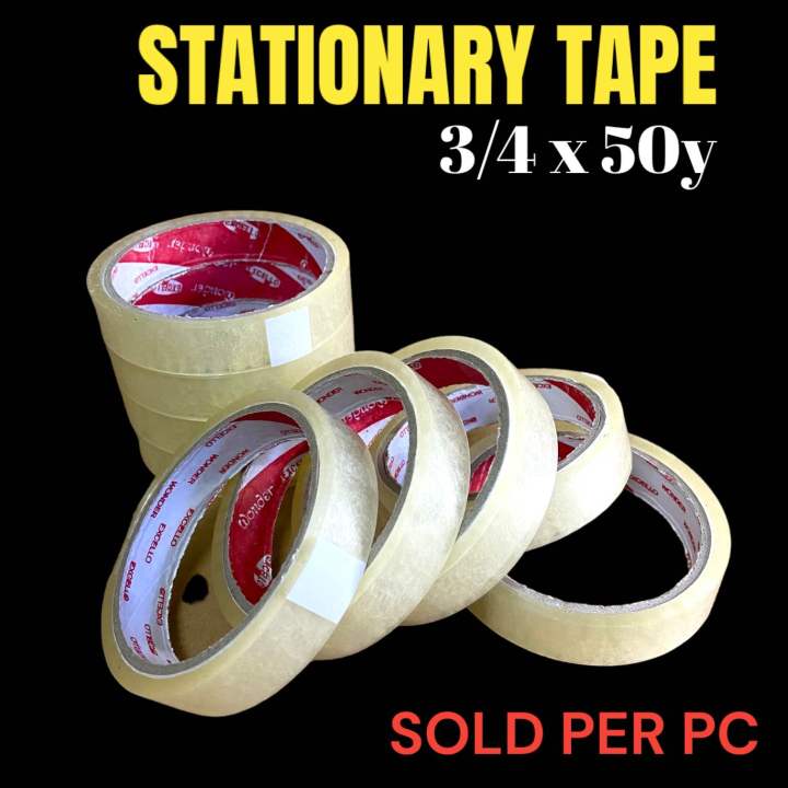 Stationary Tape Tape 3/4 x 50y (clear) | Lazada PH