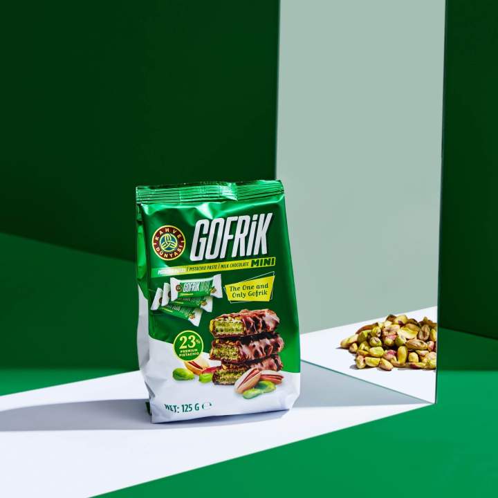 Gofrik bar mini 23% premium pistachio มี 11 ชิ้นแยกซอง | Lazada.co.th