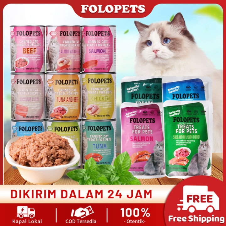 【FOLOPETS】430gr Makanan Kucing Kaleng Life Cat Wet Can Kitten Adult (9 ...