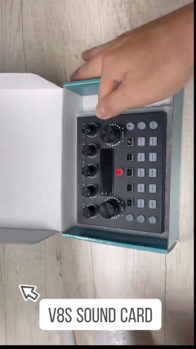 Rabbito V8s Sound Card Live Singing Equipment Audio Mixer Streaming Bluetooth Sound Effects For ...