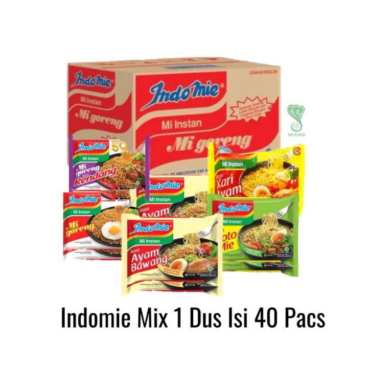 MIE 1 DUS/INDOMIE MIX 1 DUS ISI 40 PCS | Lazada Indonesia