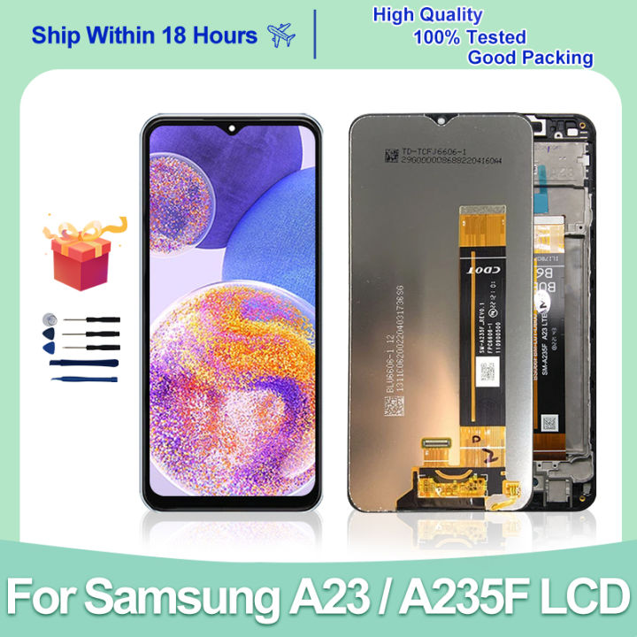 IPS LCDFor Samsung galaxy A23 LCD SM-A235F/DSN Display SM-A235F SM-A235F/DS Touch Screen ...