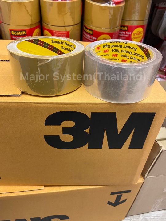 3M 309 Scotch Box Sealing Tape เทปปิดกล่อง OPP Tape โอพีพีเทปสีใส โอพีพีเทปสีน้ำตาล เทปห้องเย็น ...