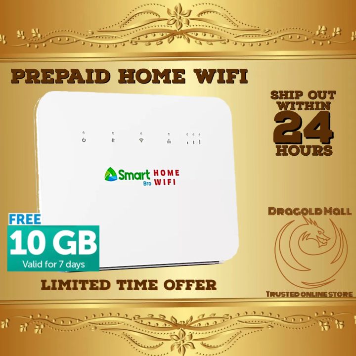 PLDT SMART Home Prepaid Wifi with ANTENNA PORTS (CAT 6 BOOSTEVEN - R281) | Lazada PH