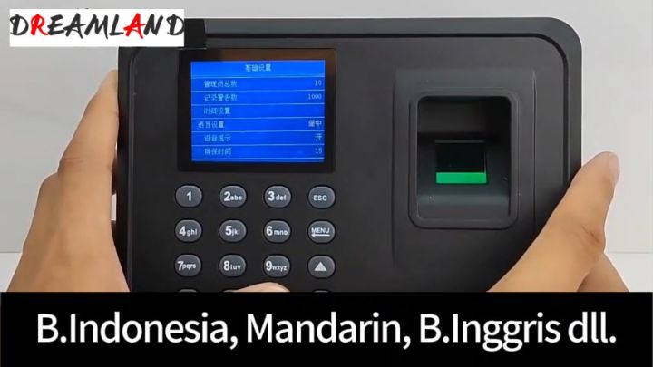 DL mesin absensi Fingerprint Bahasa Indonesia Mesin Absensi Mesin ...