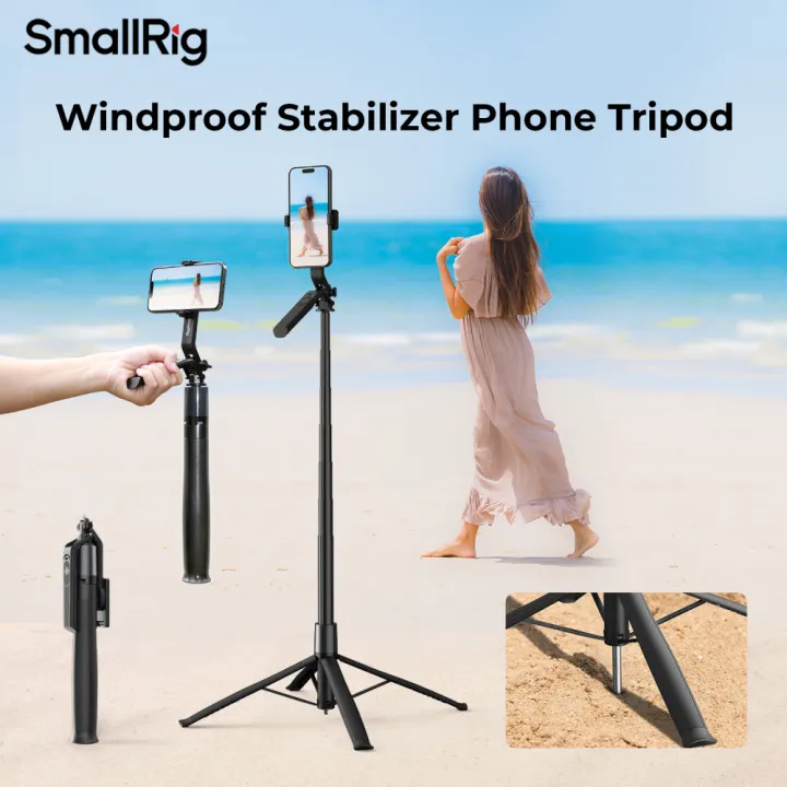 SmallRig Windproof Tripod 185cm Selfie Stick with Tripad Gimbal ...
