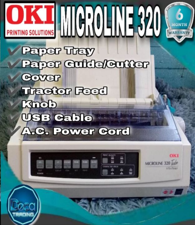 OKI MICROLINE 320 TURBO 9 Pin Dot Matrix Printer (220v/110v) | Lazada PH