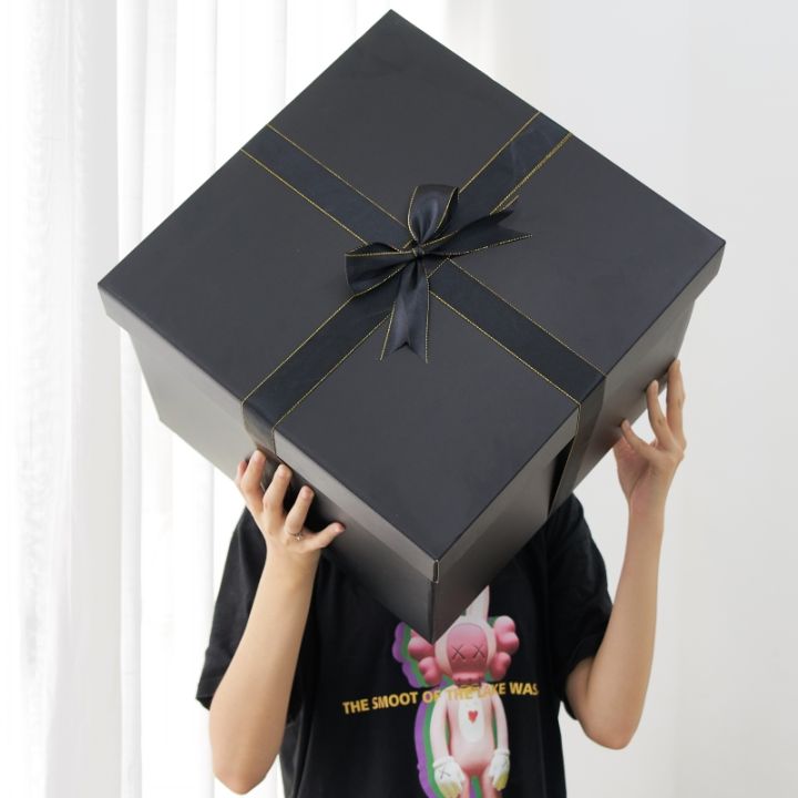 Black Oversized Gift Box Box for Boyfriend Surprise Birthday Gift ...