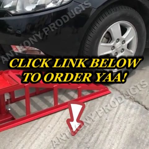 HEAVY DUTY Iron Steel Car Portable Ramp Ramps Vehicle Auto Truck Garage ...