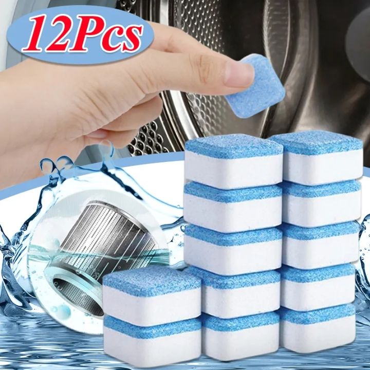 1/6/12Pcs Washing Machine Cleaner Effervescent Tablets Deep Cleaning ...
